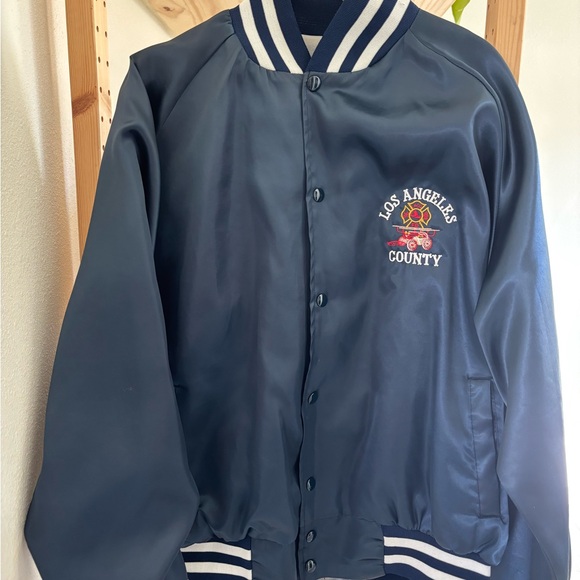 Artex | Jackets & Coats | Vintage Rare Navy Los Angeles County Fire ...
